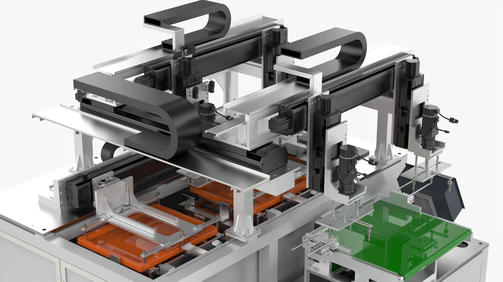 3D Automatic PCB Flat Plate Loading Machine Model - TurboSquid 2027074