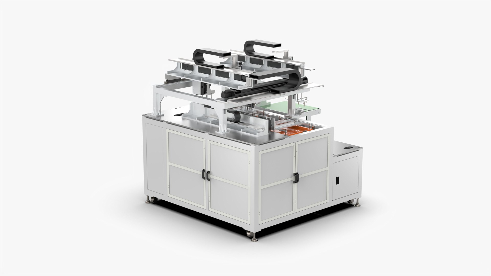 3D Automatic PCB Flat Plate Loading Machine Model - TurboSquid 2027074