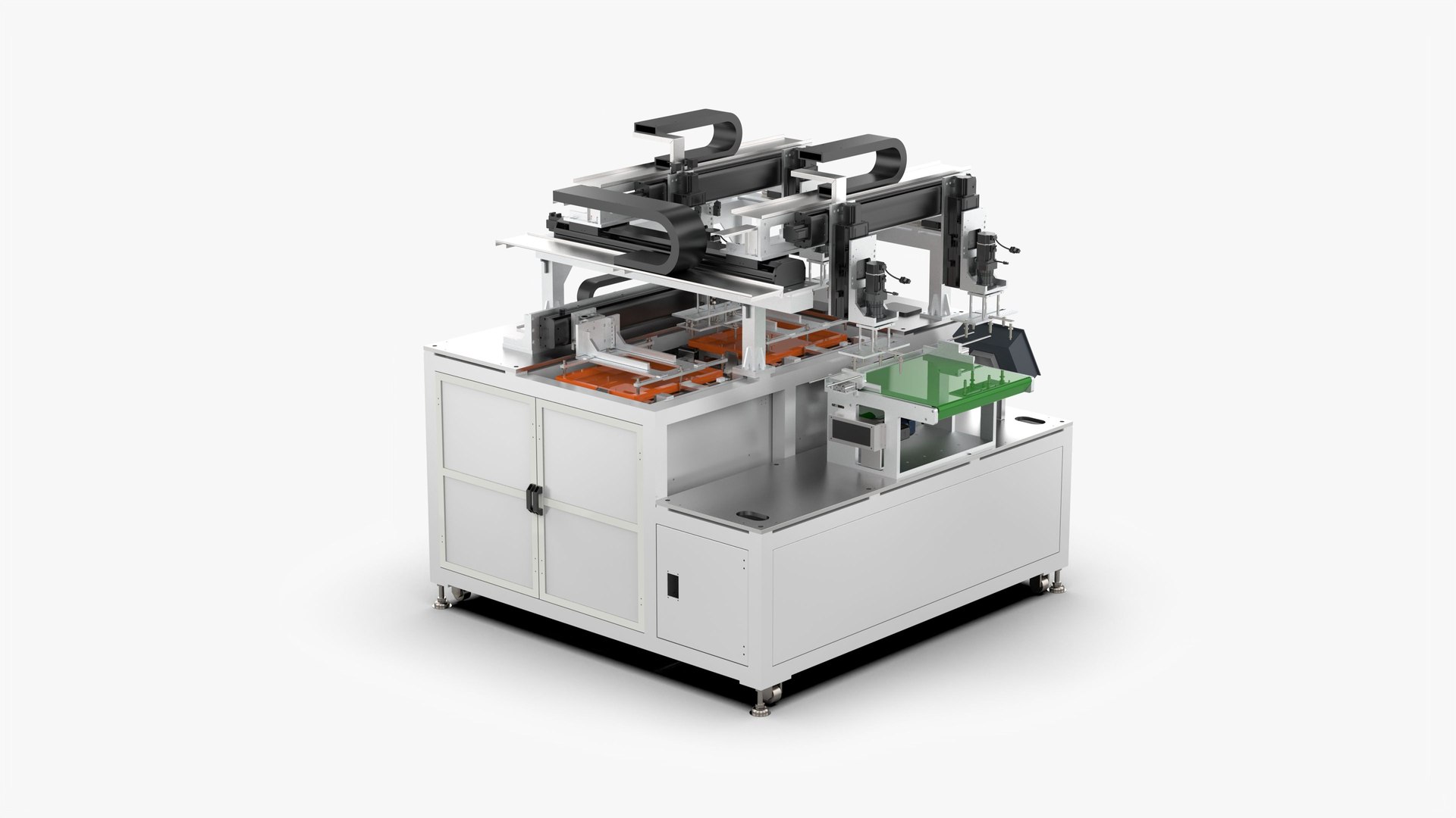 3D Automatic PCB Flat Plate Loading Machine Model - TurboSquid 2027074