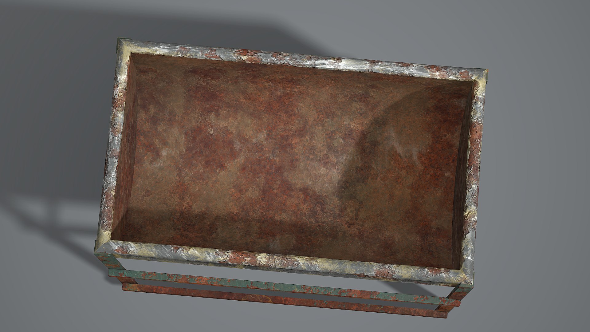 Realistic Metal Trough - PBR Low Poly 3D model - TurboSquid 2050590