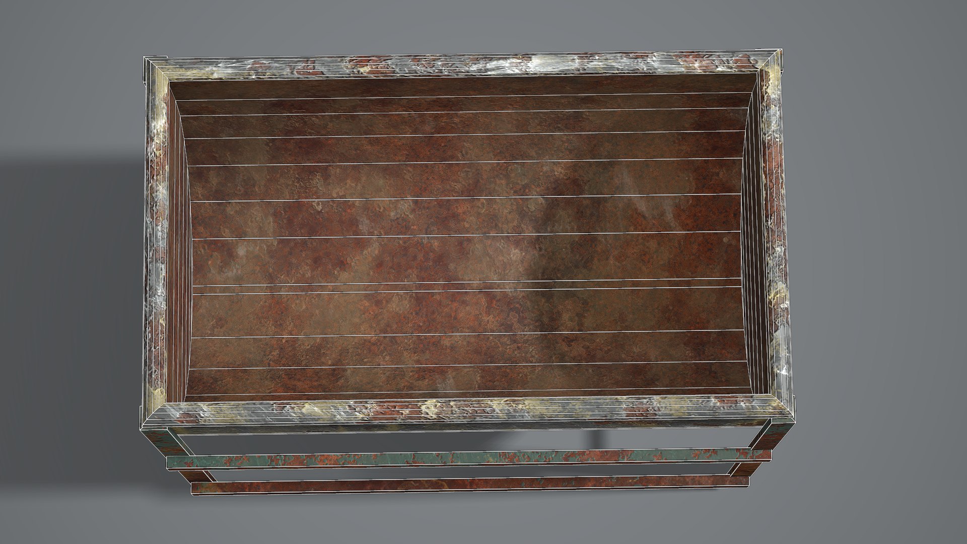 Realistic Metal Trough - PBR Low Poly 3D model - TurboSquid 2050590