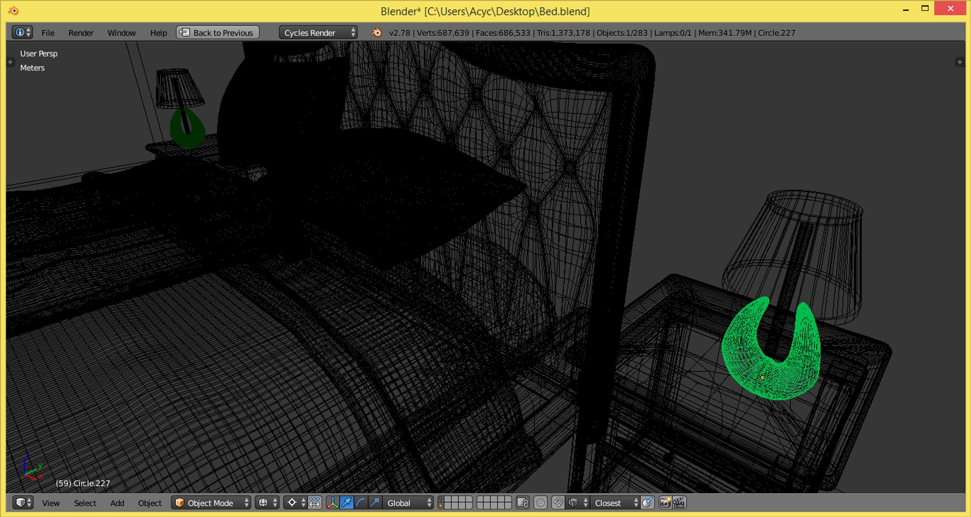 Bed Blender 3D Model - TurboSquid 1151181