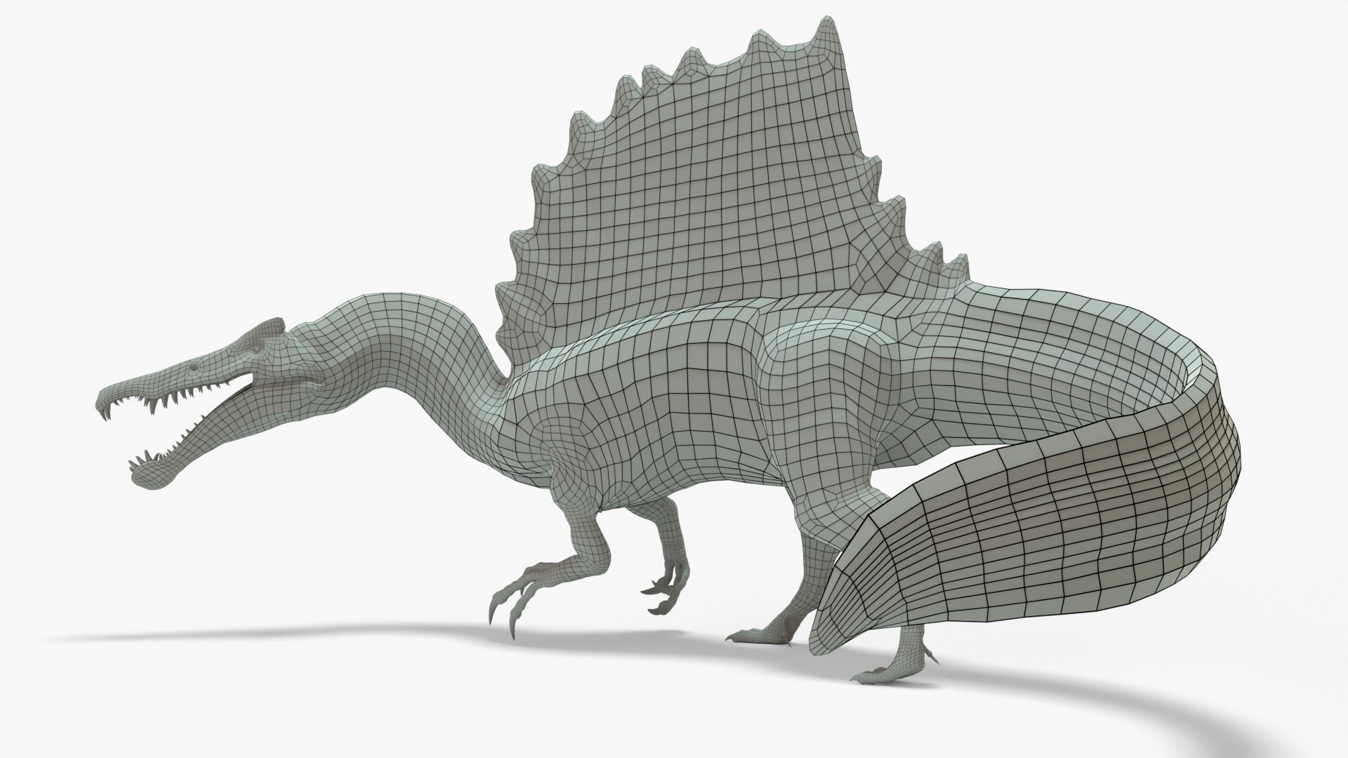 3D Spinosaurus Rigged Basemesh model - TurboSquid 2066754