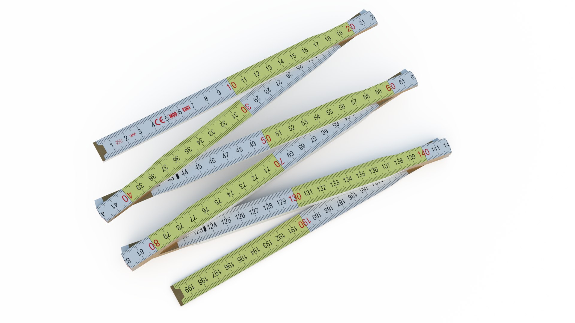 3D Folding Ruler - TurboSquid 1937812