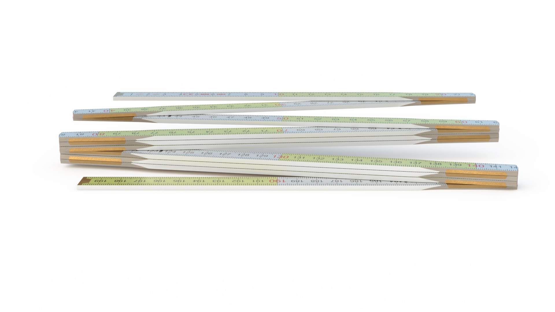 3D Folding Ruler - TurboSquid 1937812