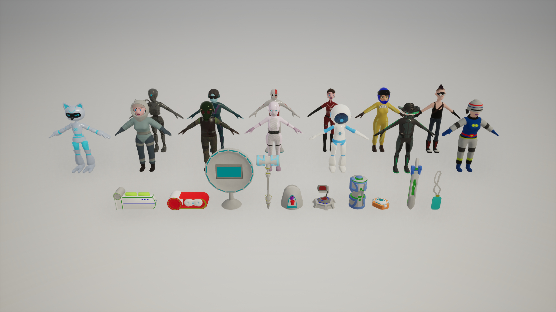 3D Sci-Fi Stylized Characters Model - TurboSquid 2316357