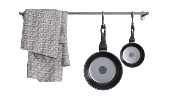 Kitchen Rack and Wall Storage 3D model - TurboSquid 1821347