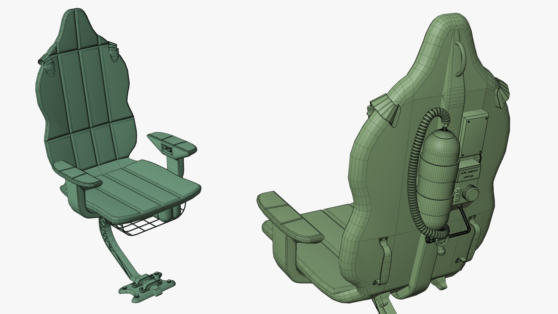 Spaceship Seat Model - TurboSquid 2081416