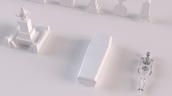3D 43 cemetery model - TurboSquid 1678688