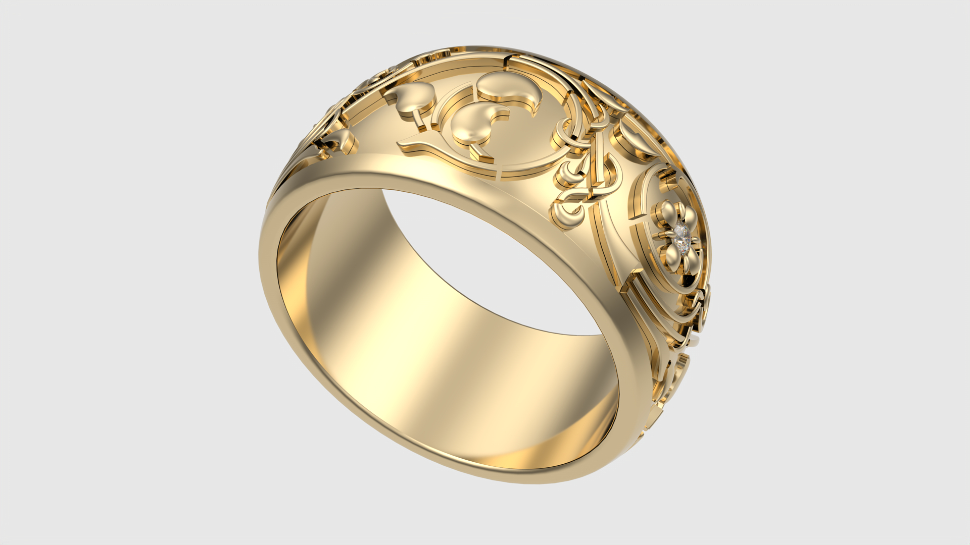 3D Flourish Weave Pattern Ring JDBCo - TurboSquid 2341507