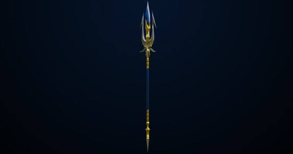 Medieval Trident 4 All PBR Unity UE Textures Included 3D model ...