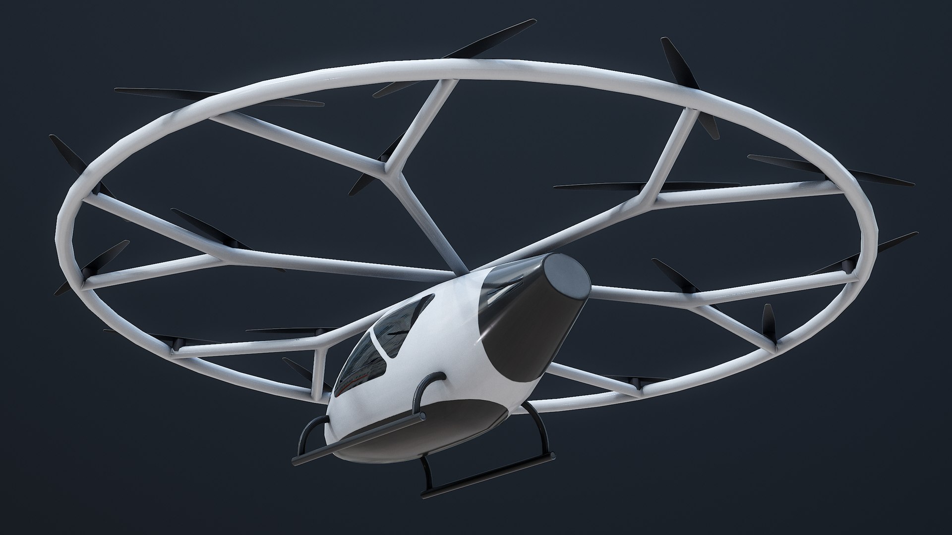 3D Flying Taxi EVTOL PBR 14 - TurboSquid 1915974