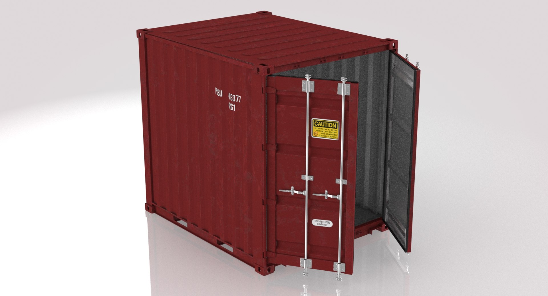 3D Model Cargo Container 10ft - TurboSquid 1410462