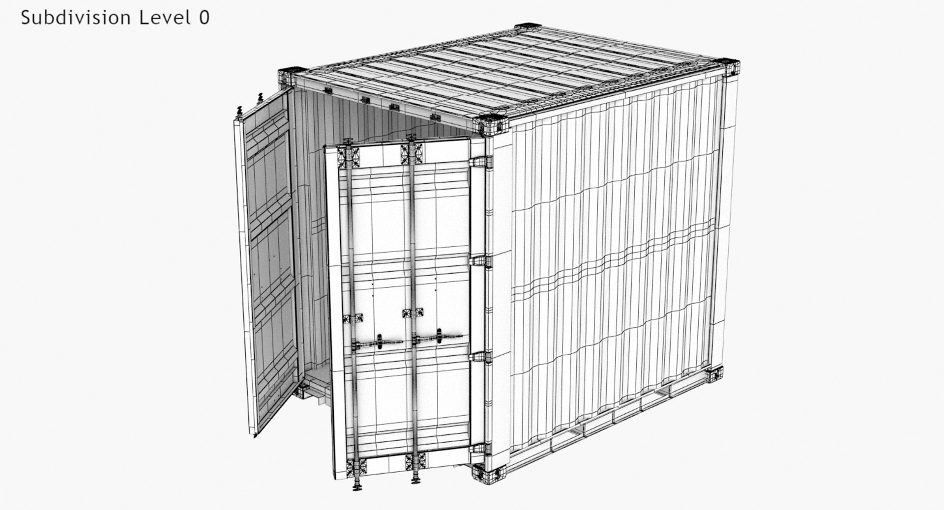 3D Model Cargo Container 10ft - TurboSquid 1410462