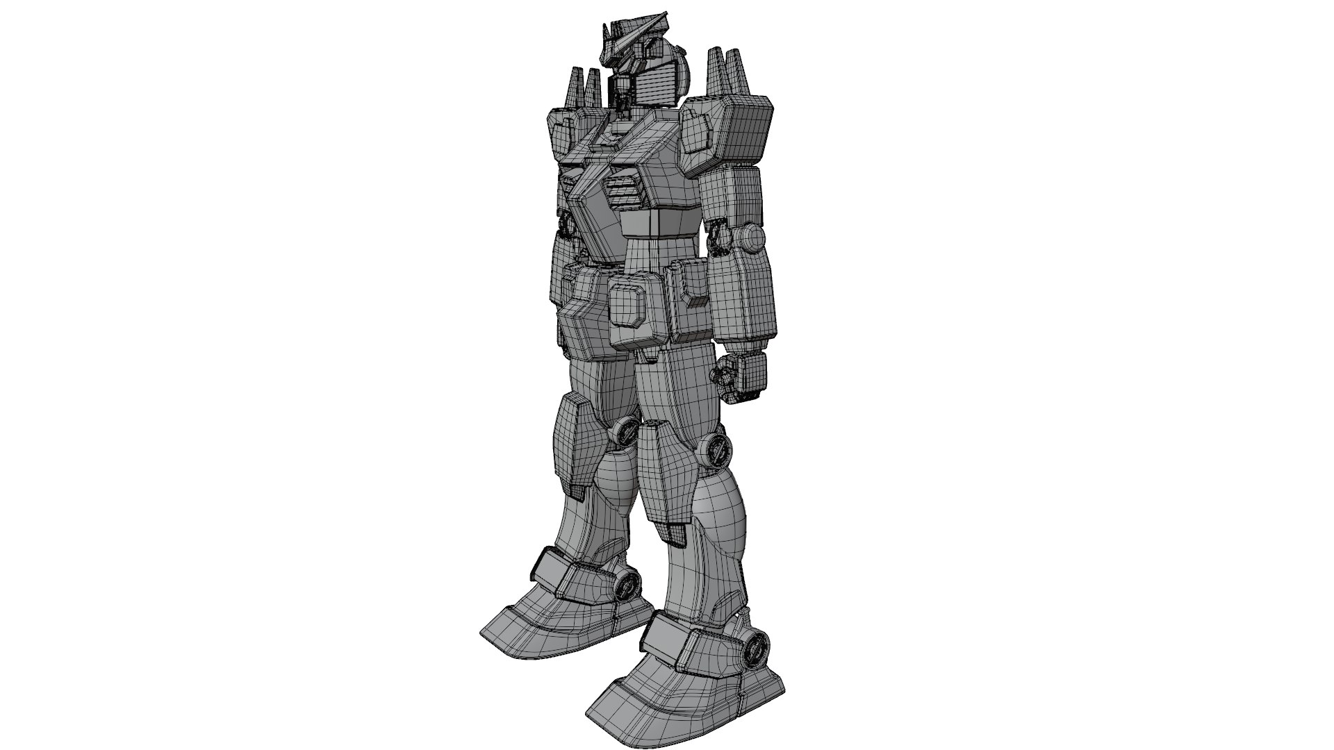 3D Model Giant Mecha Robot V3 Turbo - TurboSquid 2248066