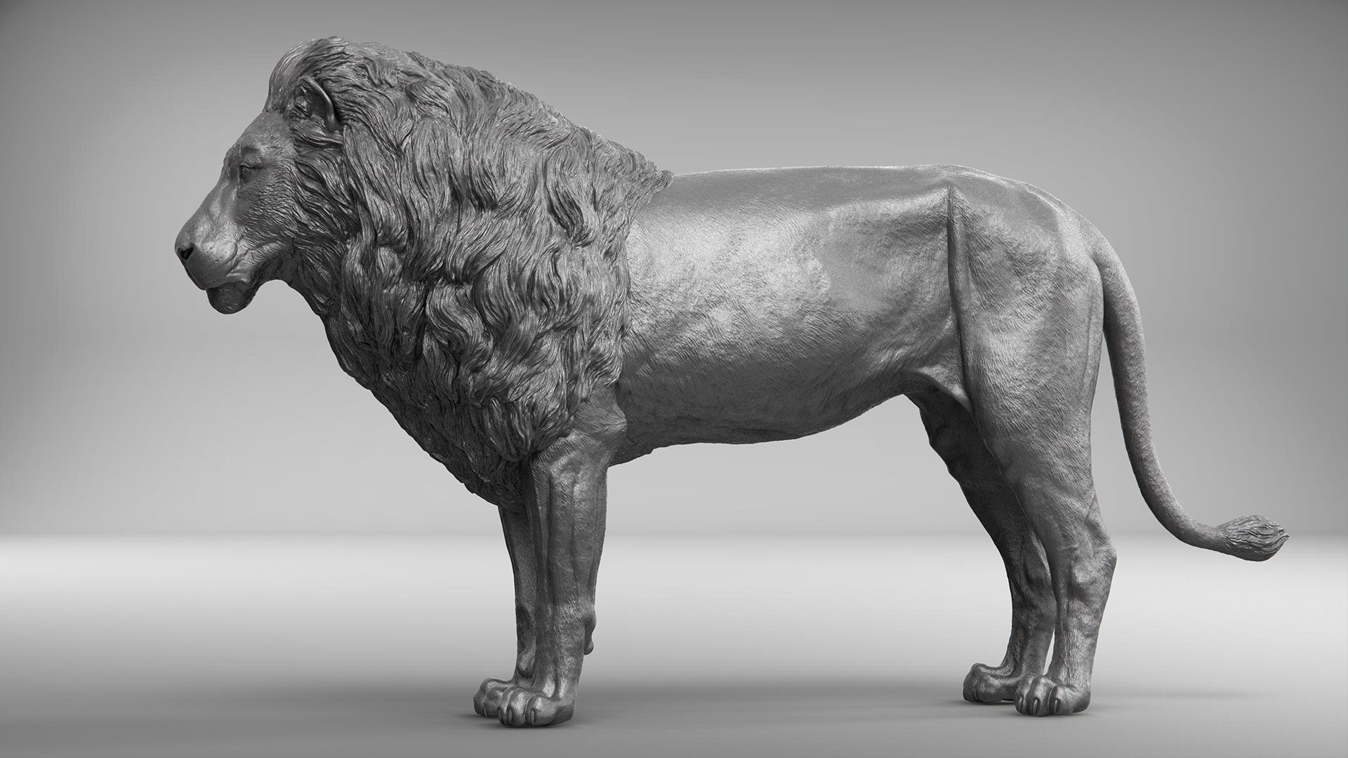 Lion realistic 3D - TurboSquid 1290876