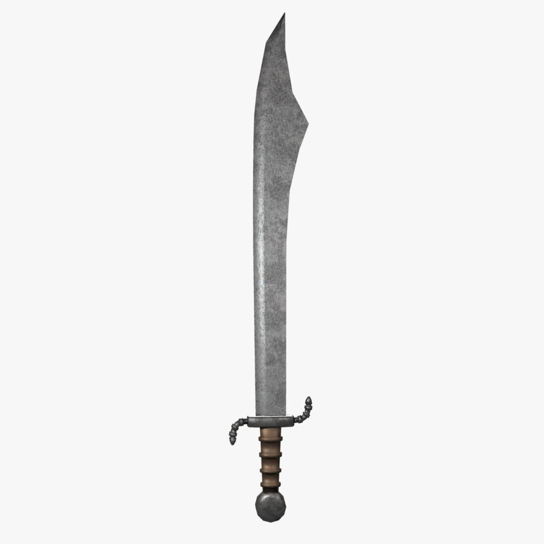 3d Model Medieval Falchion