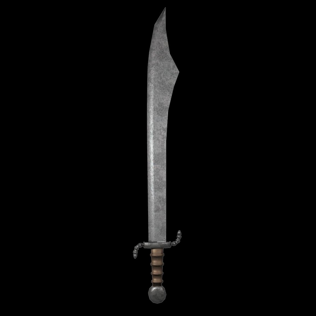 3d Model Medieval Falchion