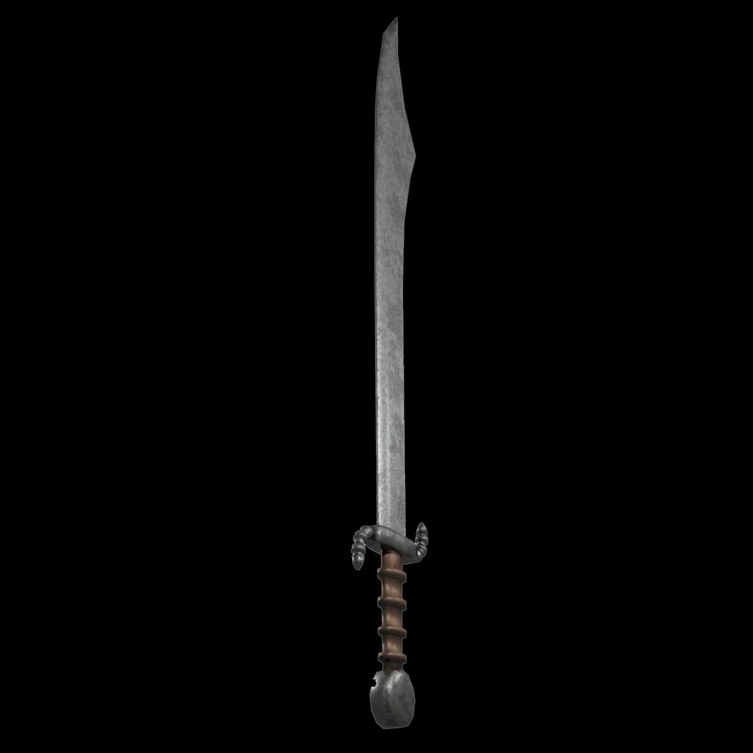 3d Model Medieval Falchion