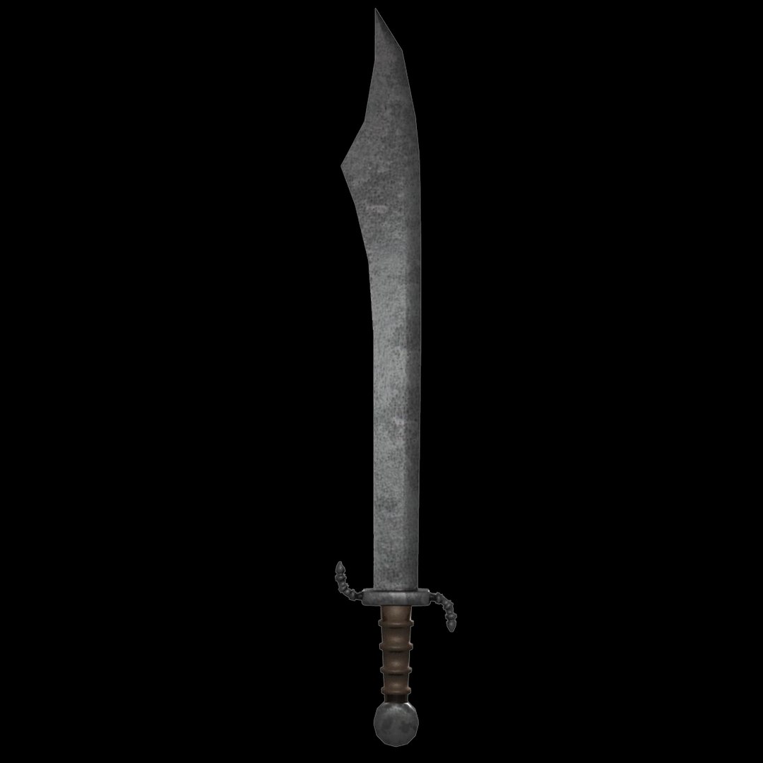 3d Model Medieval Falchion