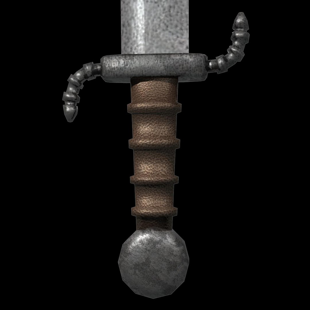 3d Model Medieval Falchion