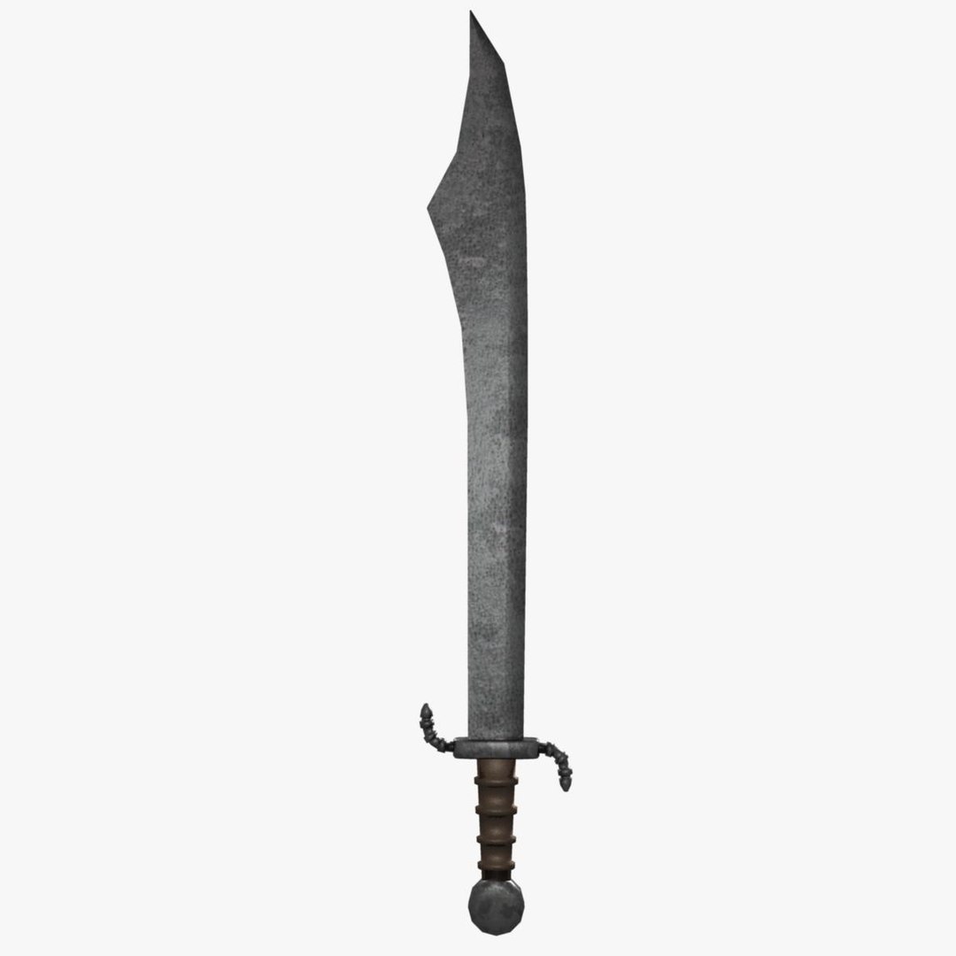 3d Model Medieval Falchion