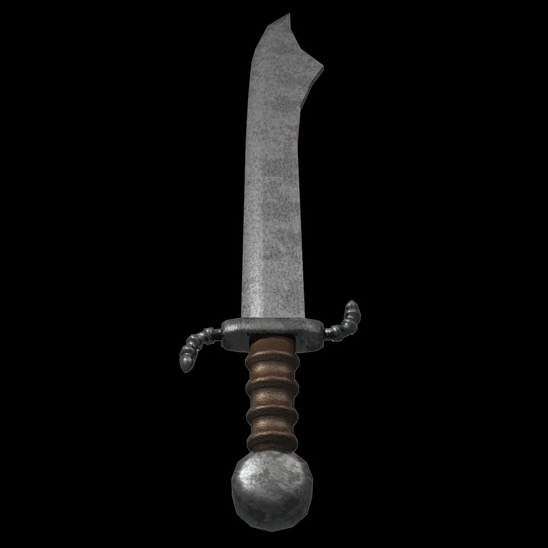 3d Model Medieval Falchion