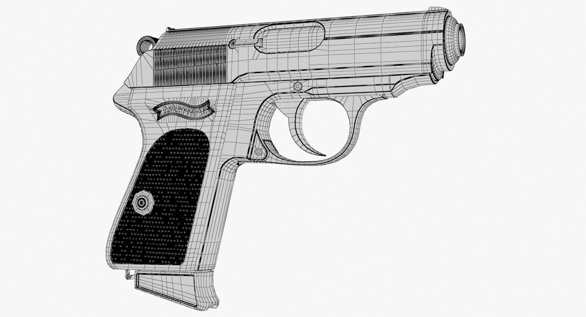 Realistic walther ppk 01 3D model - TurboSquid 1542901
