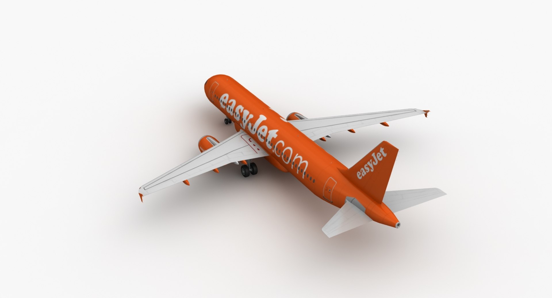 3d model airbus a320 easyjet