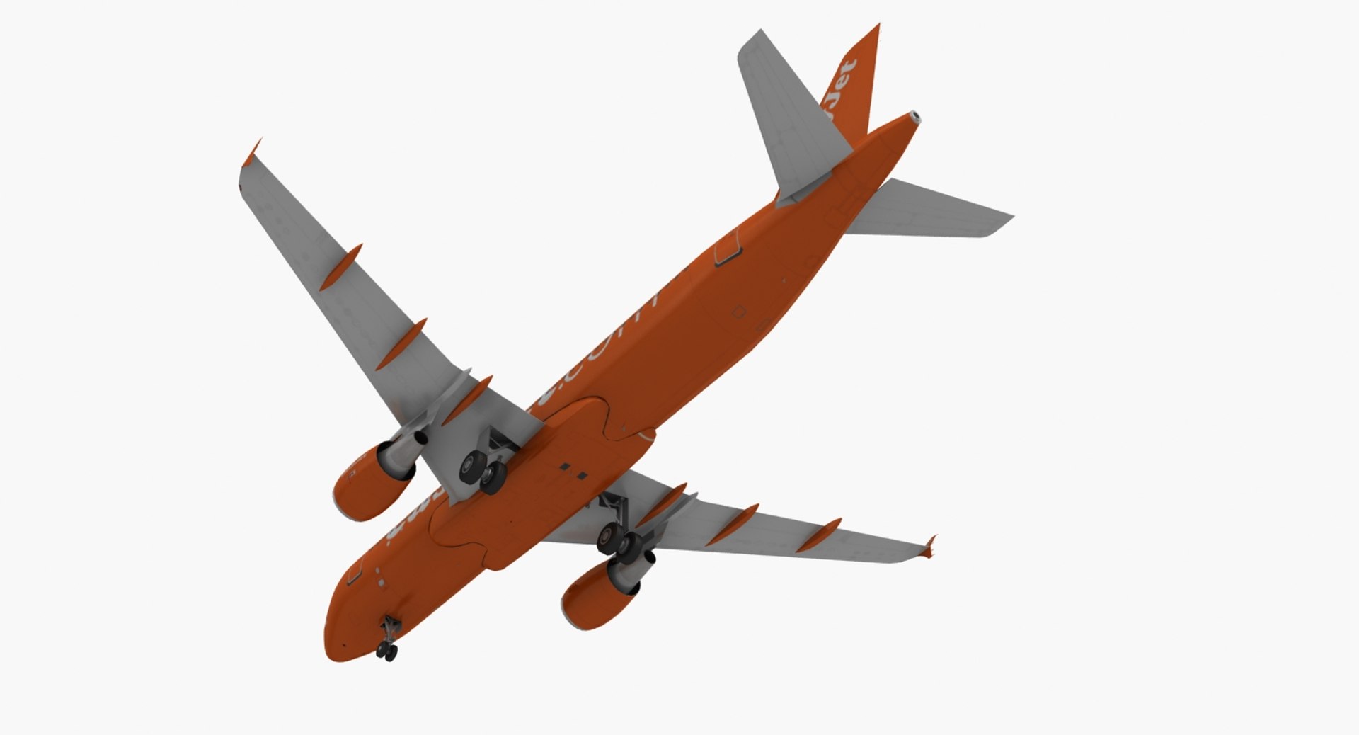 3d model airbus a320 easyjet
