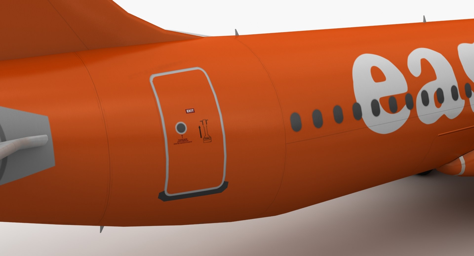 3d model airbus a320 easyjet