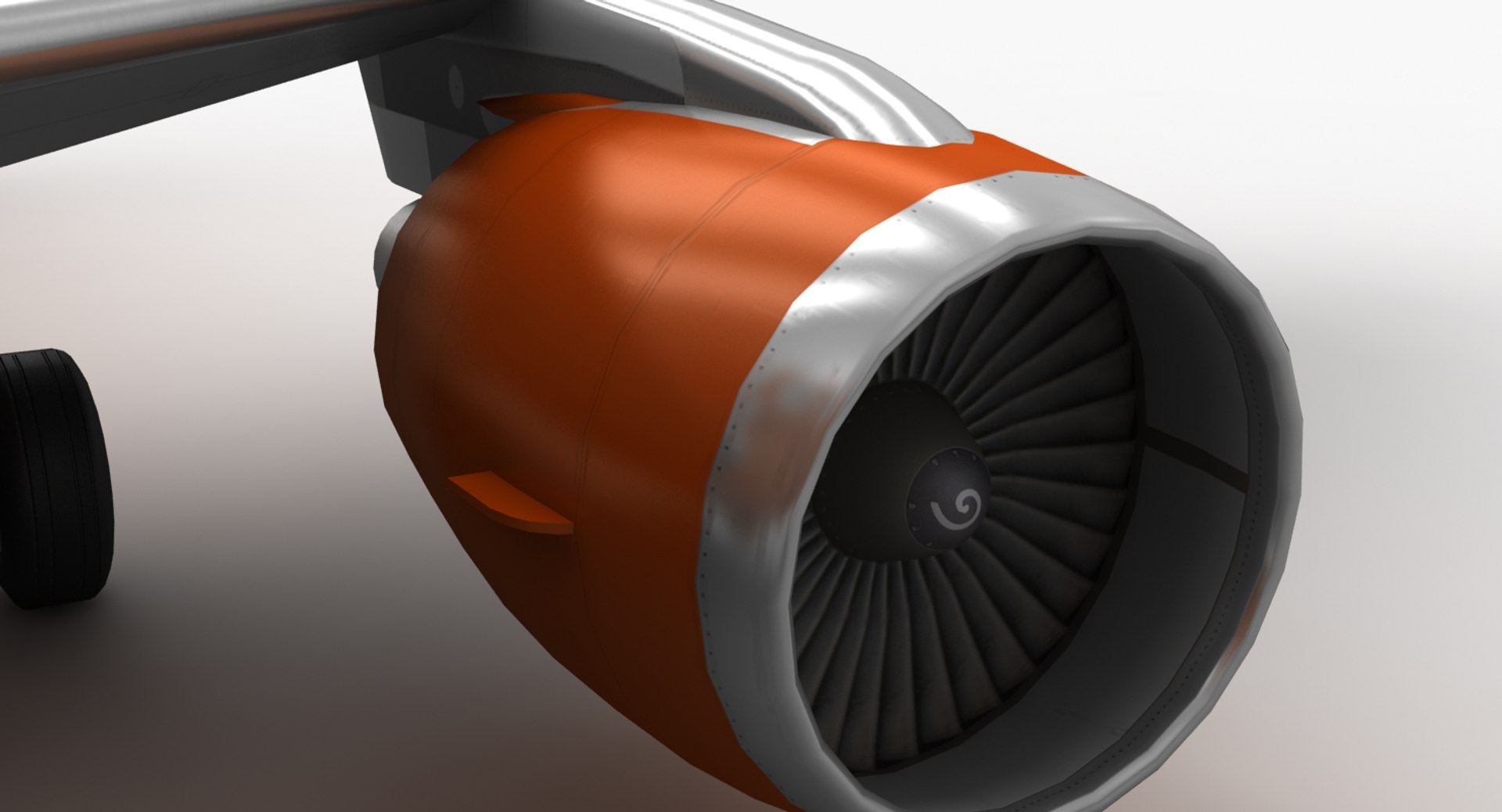 3d model airbus a320 easyjet