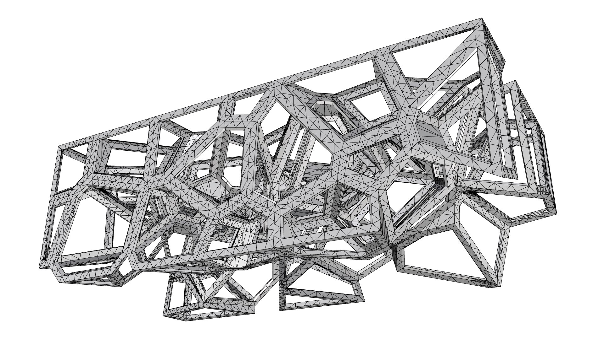 Voronoi Sharp Structure Model - TurboSquid 2227657