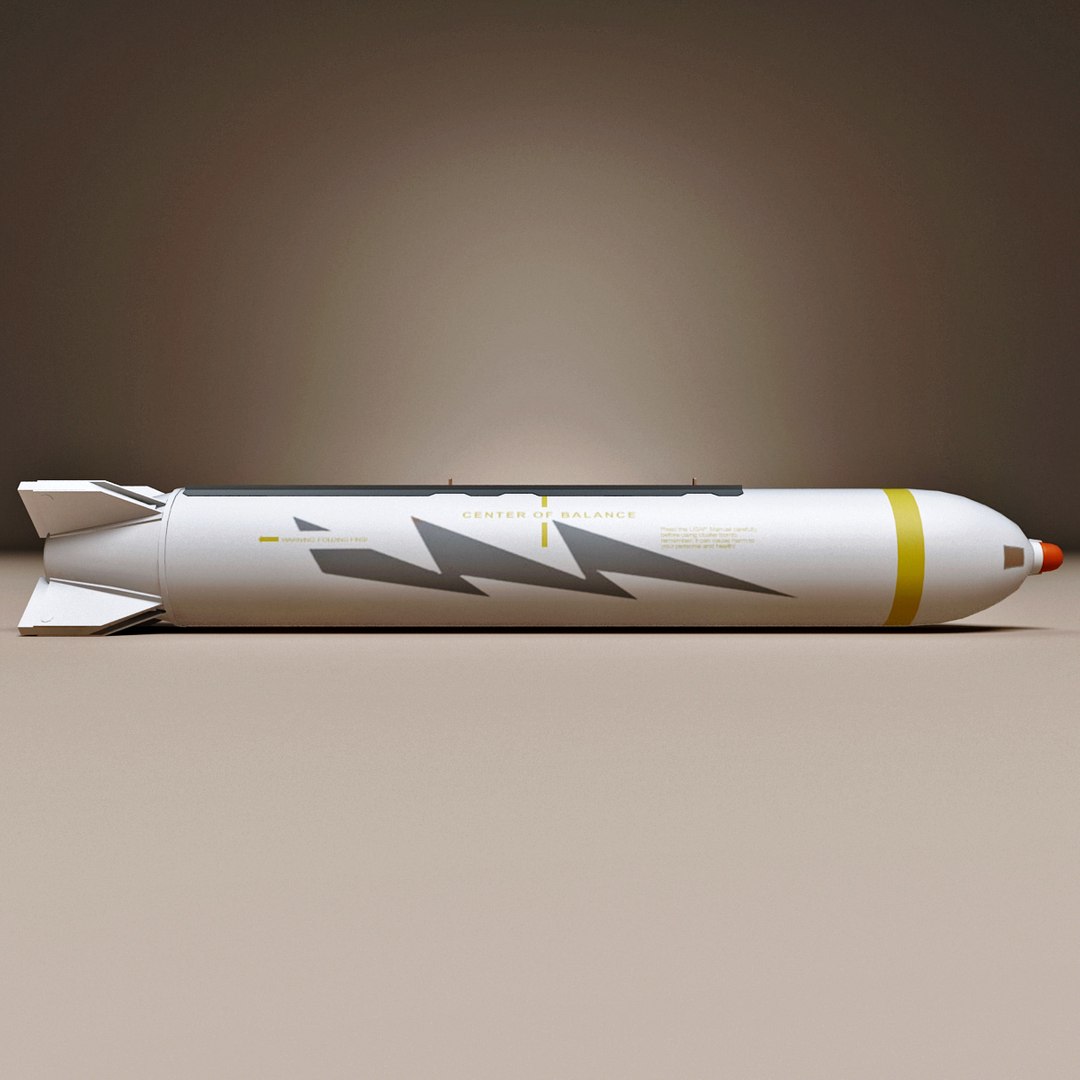 Aircraft Bomb Cbu-59 Apam 3d Model