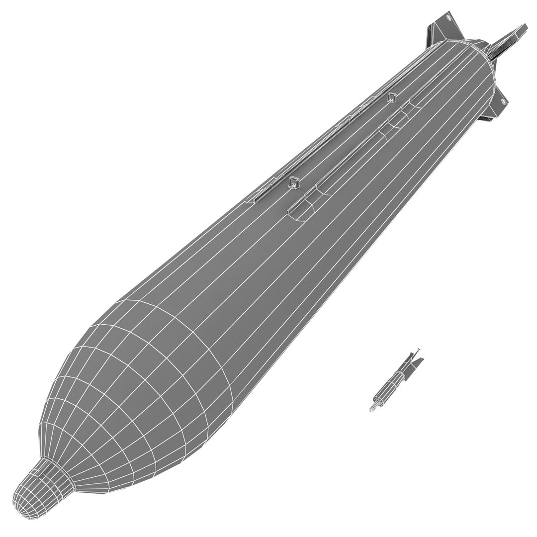 Aircraft Bomb Cbu-59 Apam 3d Model