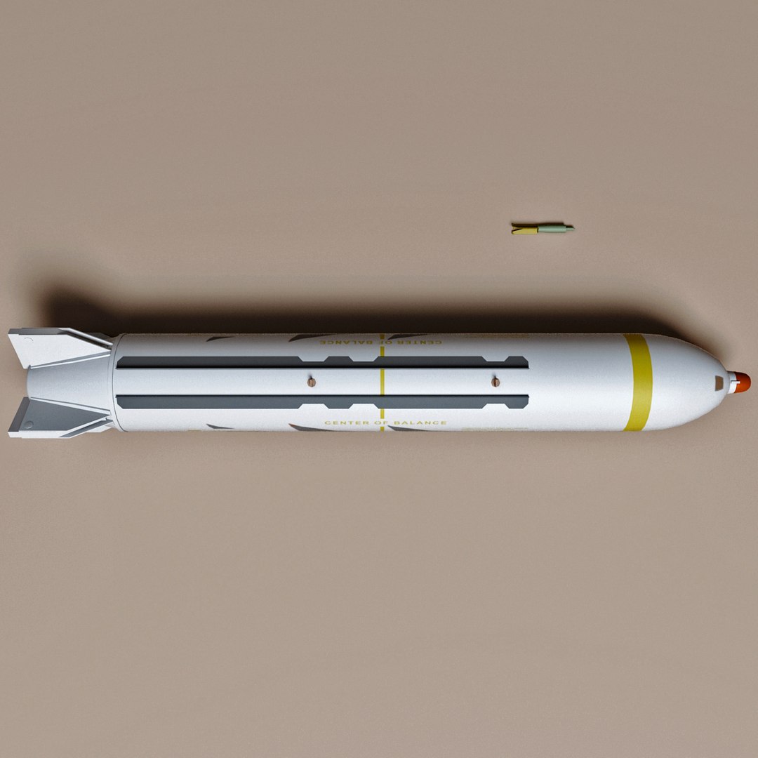 Aircraft Bomb Cbu-59 Apam 3d Model