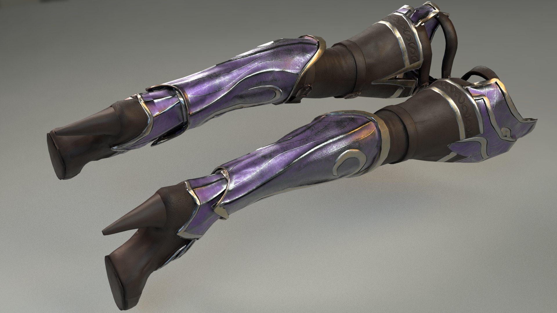 Female Leg ARmor SEt 3D Model - TurboSquid 1731025