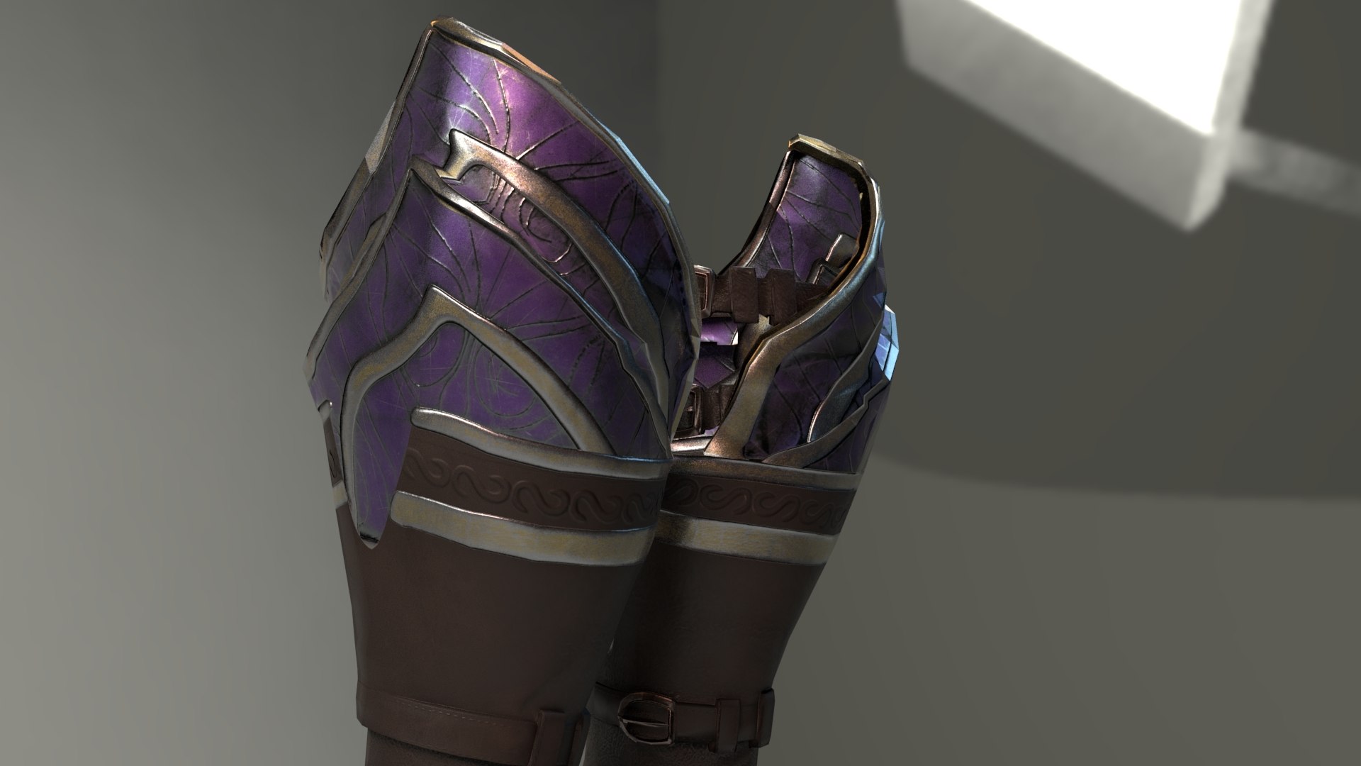 Female Leg ARmor SEt 3D Model - TurboSquid 1731025
