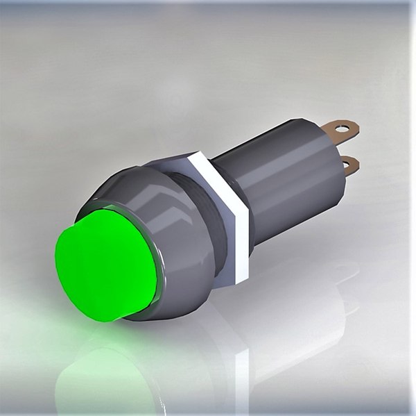 3D signal bulb 10 green - TurboSquid 1313732