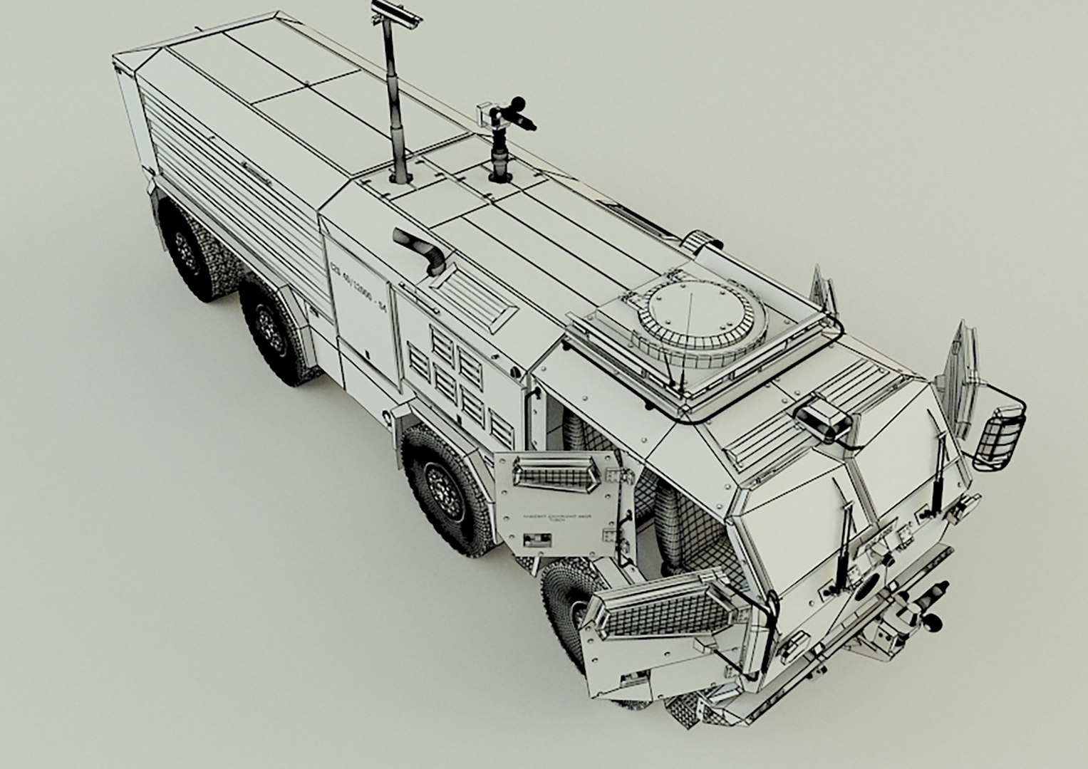 3D Model CZS 40 Titan Fire Truck - TurboSquid 2069600