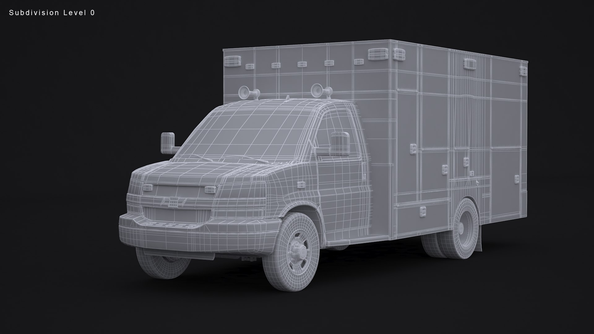 3D model 2020 chevrolet express ems ambulance - TurboSquid 1541488