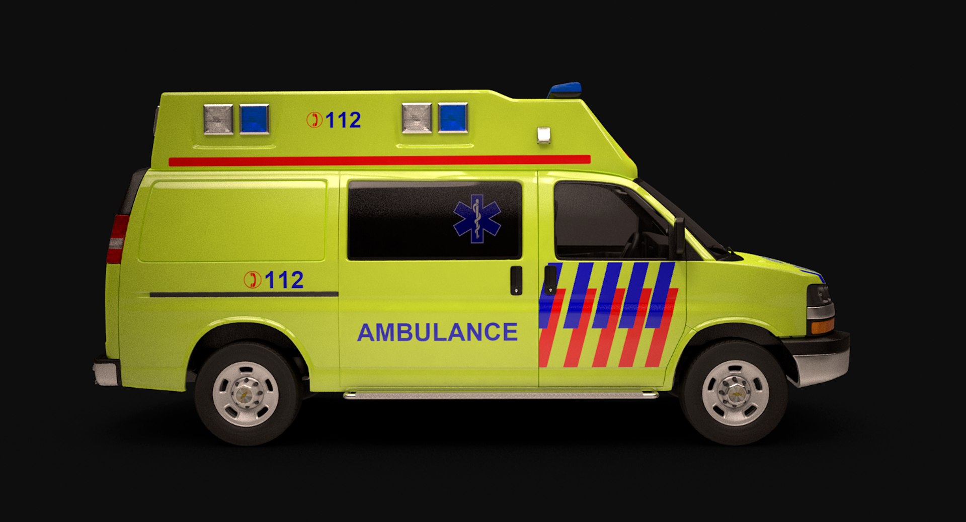 3D model 2020 chevrolet express ems ambulance - TurboSquid 1541488