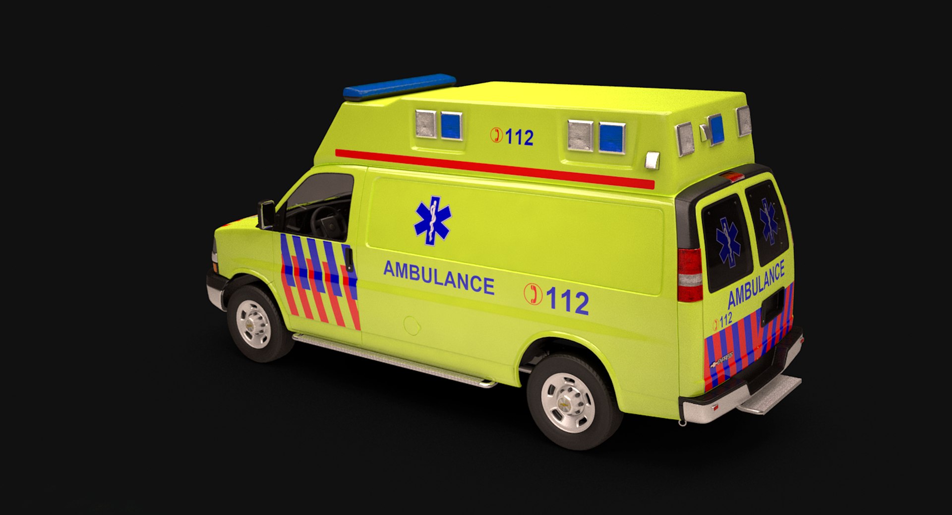 3D model 2020 chevrolet express ems ambulance - TurboSquid 1541488