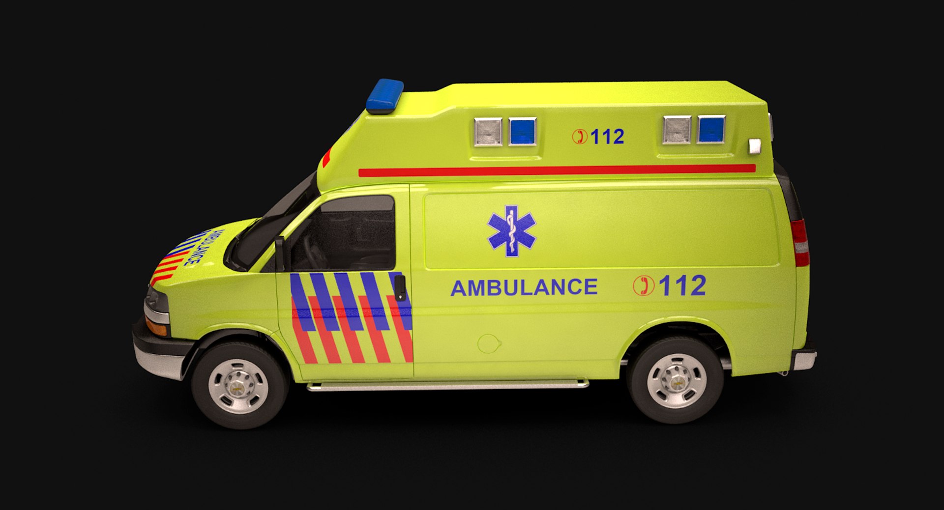 3D model 2020 chevrolet express ems ambulance - TurboSquid 1541488