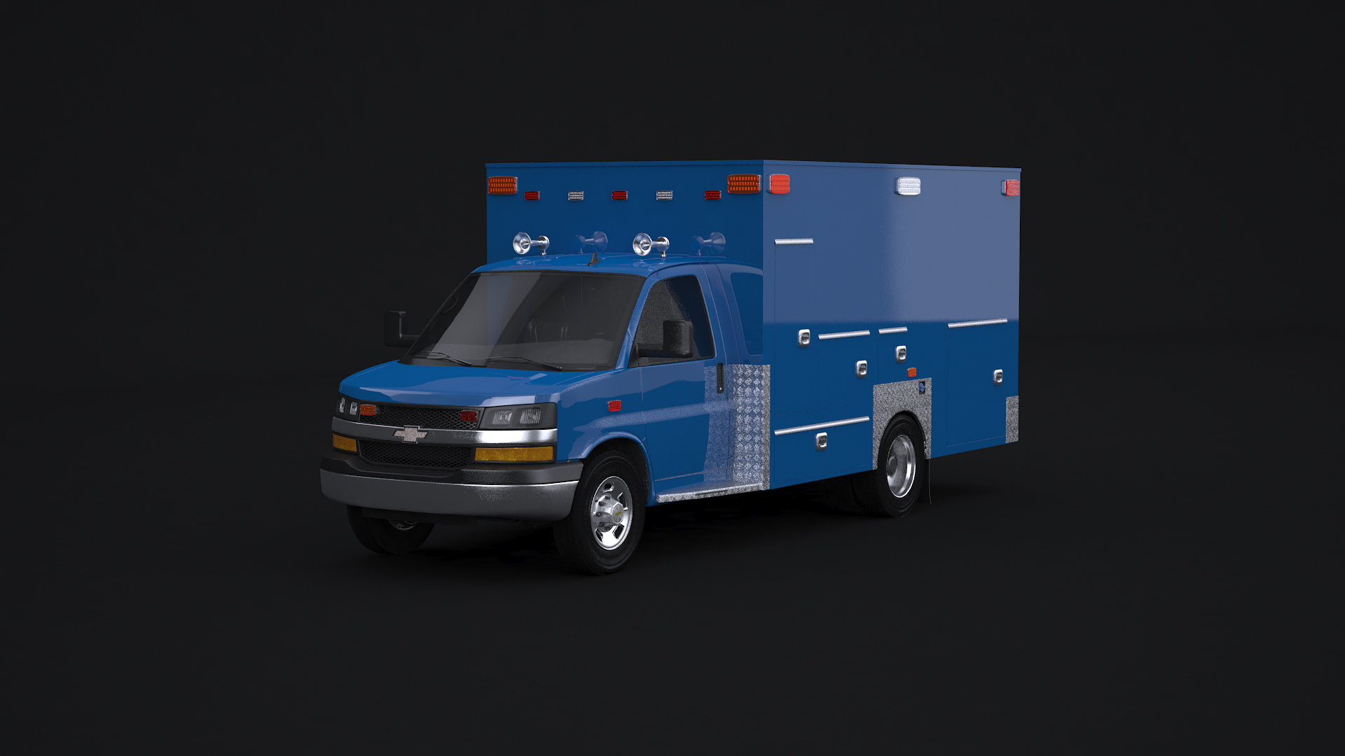 3D Model 2020 Chevrolet Express Ems Ambulance - TurboSquid 1541488