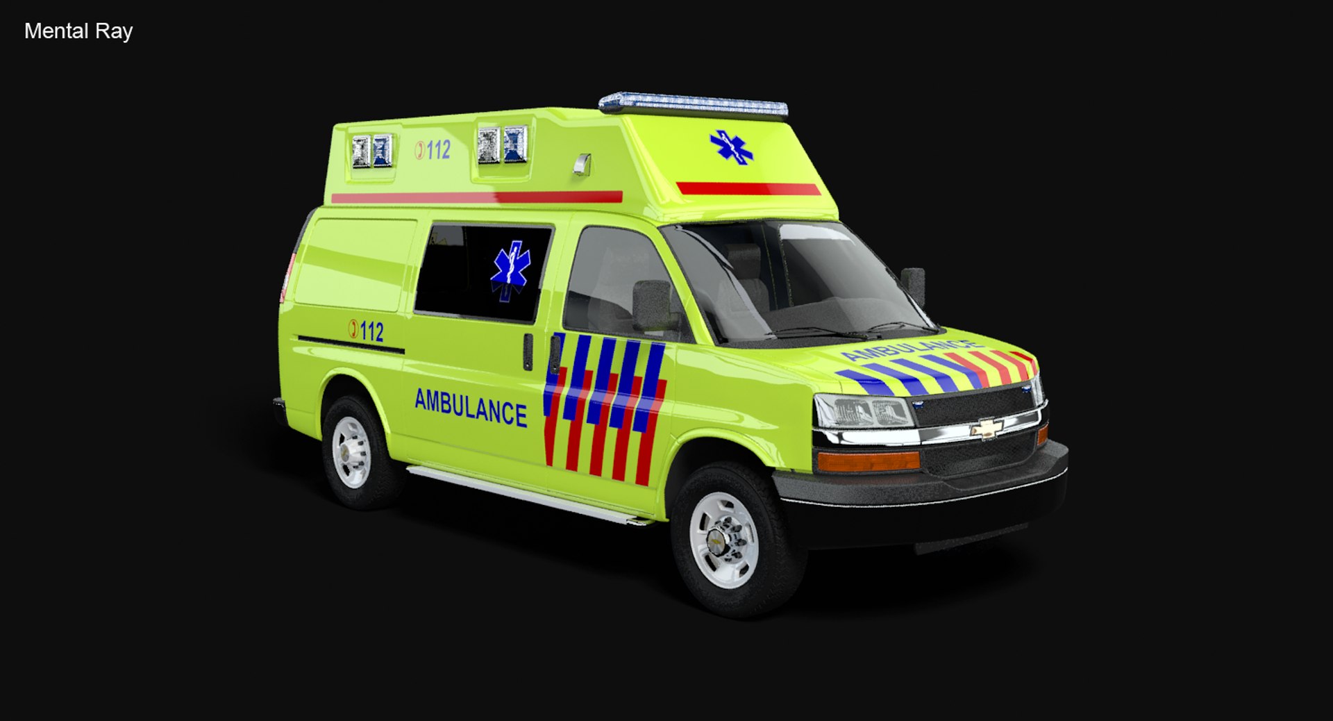 3D model 2020 chevrolet express ems ambulance - TurboSquid 1541488