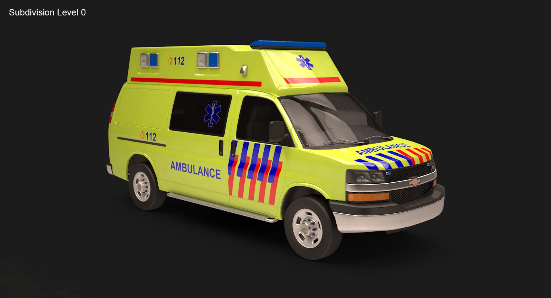 3D model 2020 chevrolet express ems ambulance - TurboSquid 1541488