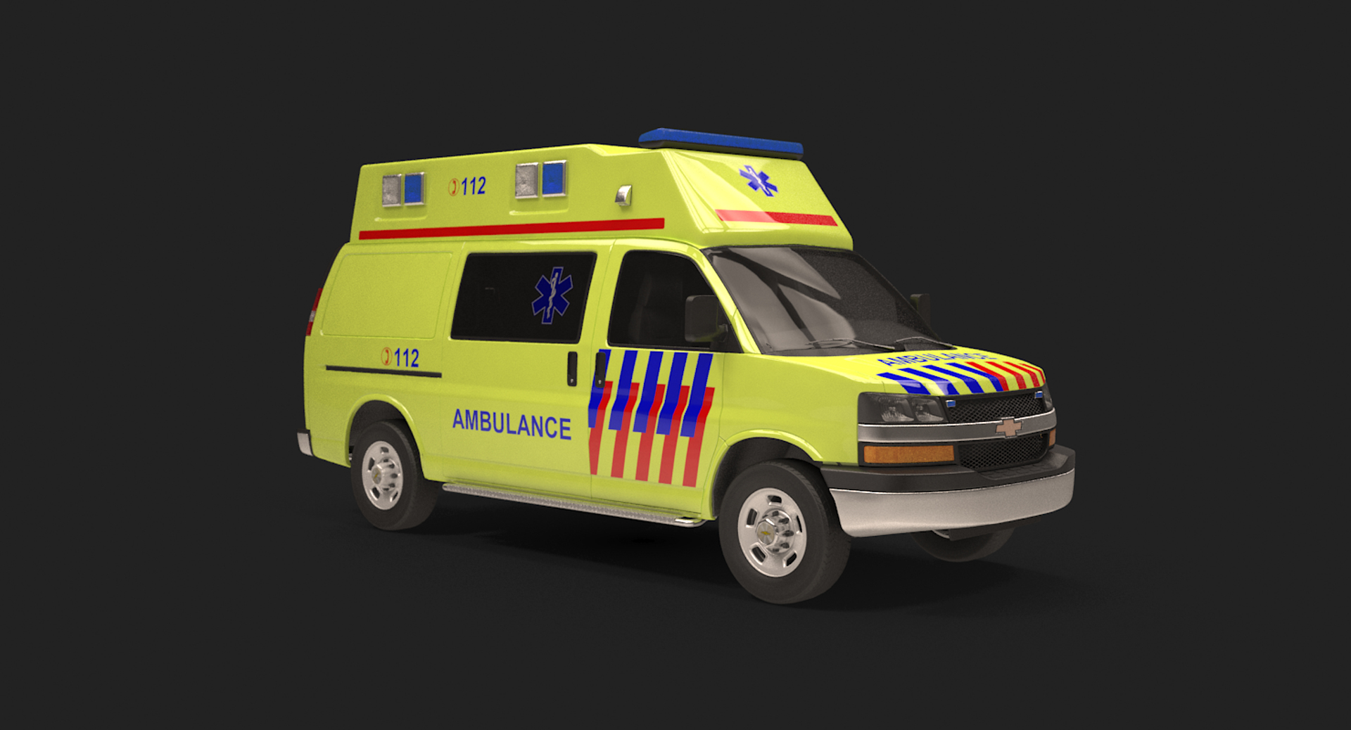 3D Model 2020 Chevrolet Express Ems Ambulance - TurboSquid 1541488