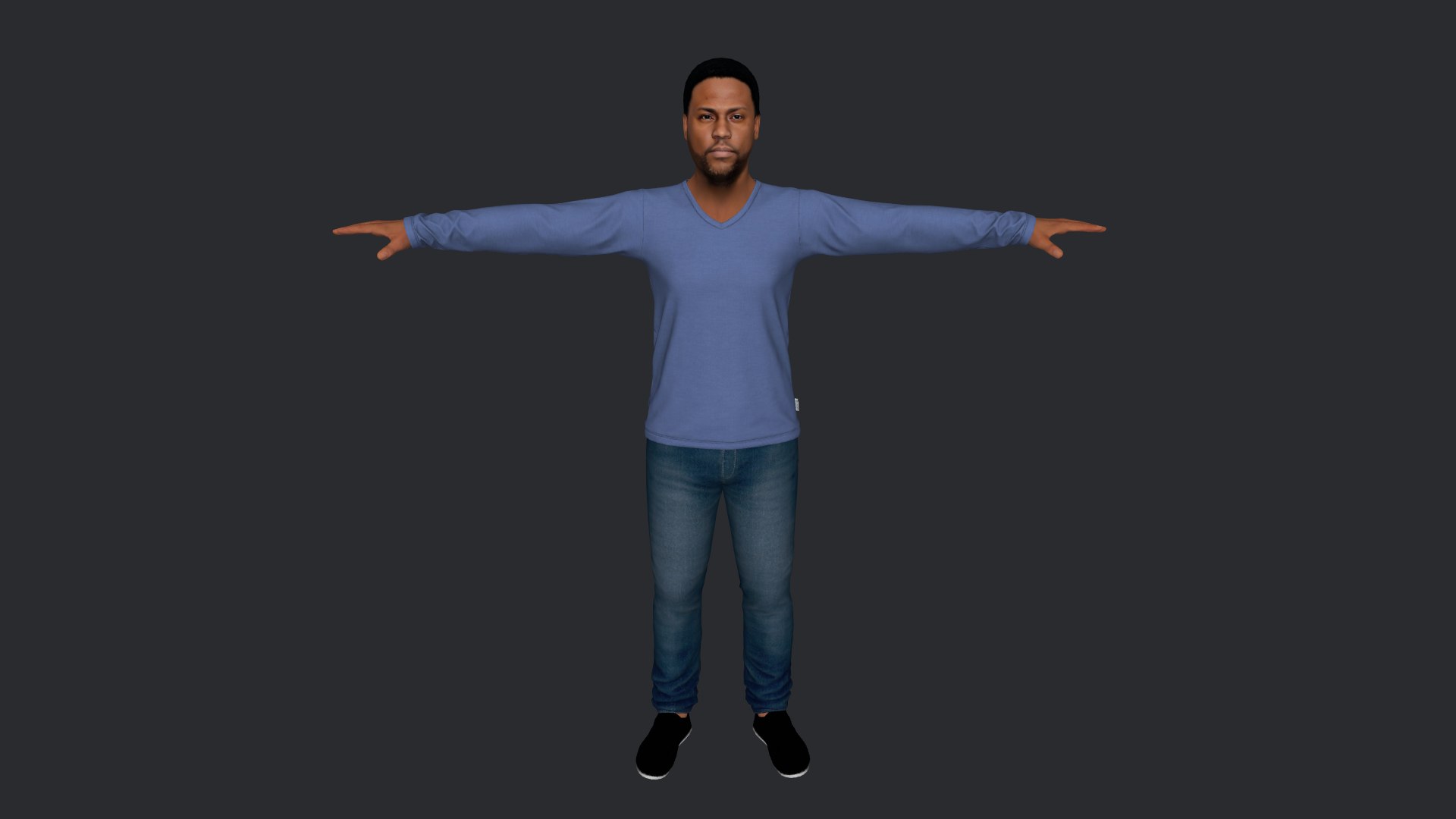 3D Kevin Hart Hyper Realistic Full Body Fully Rigged 3D Character model ...