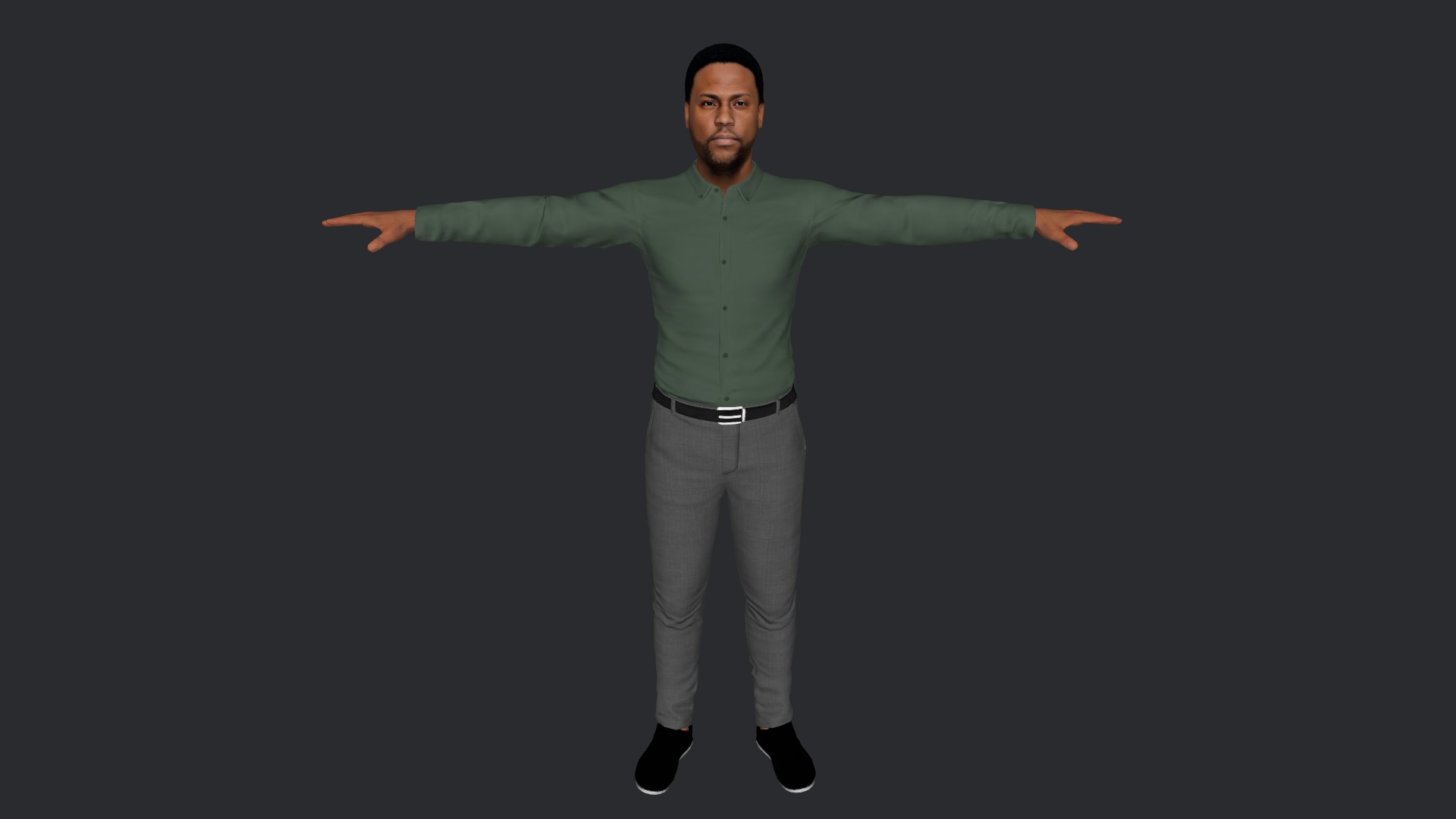 3D Kevin Hart Hyper Realistic Full Body Fully Rigged 3D Character model ...